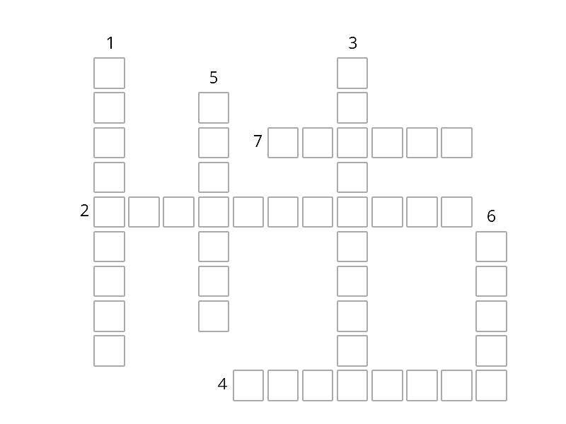 Vocabulario Regiones - Regions Vocabulary - Crossword