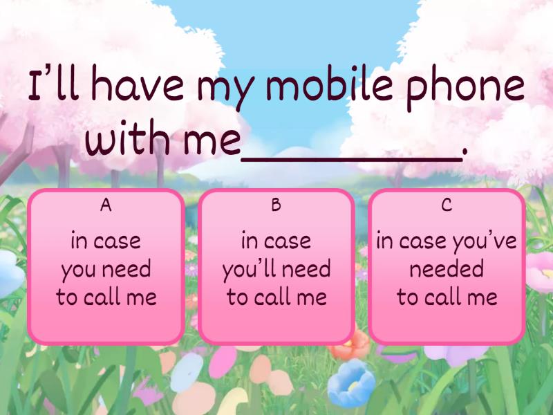 4B-zero and first conditional - Quiz