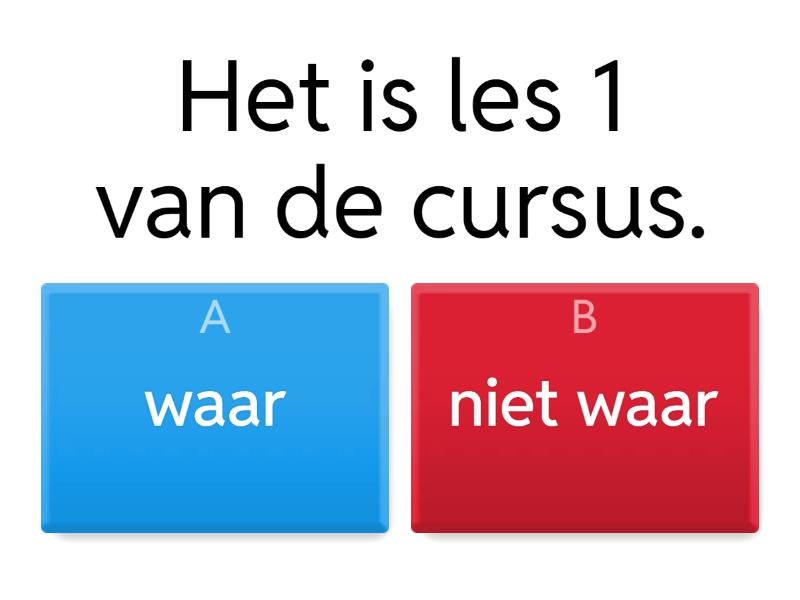 Waar of niet waar tekst Mario en James - Quiz
