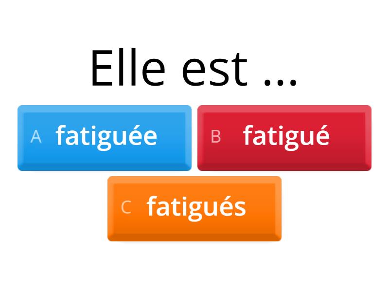 26)Accord des adjectifs. Adjectives agreement - Quiz