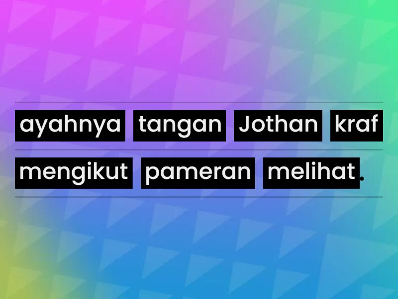 Tulisan Tahun 3 - Unjumble