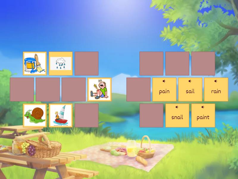 Phonics ai sound _ memory game - Matching pairs