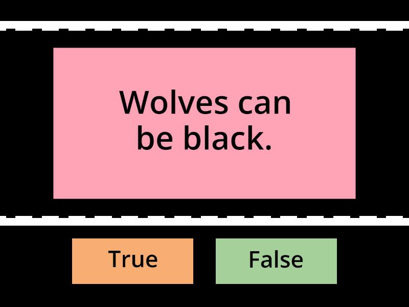 AS2 Unit 1 Wolves - True or false