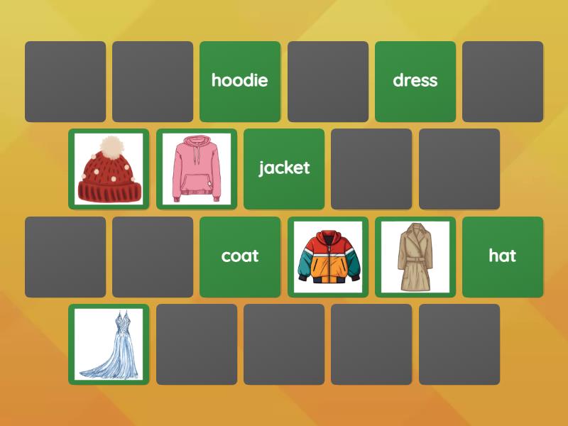 Go getter 2 Unit 0 Clothes - Matching pairs