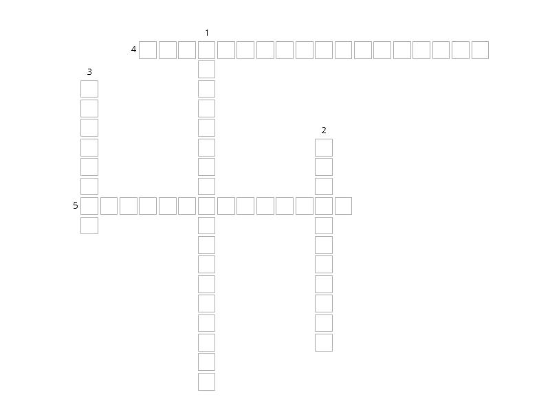 Text structures - Crossword