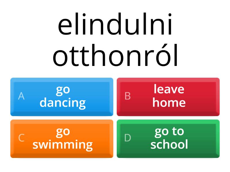 LEAVE/ARRIVE/GO (b) - Cuestionario