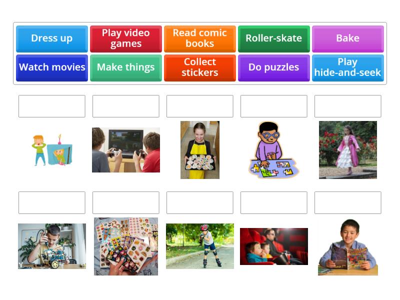 Vocabulary (Unit 4 Kids 3A) - Match up