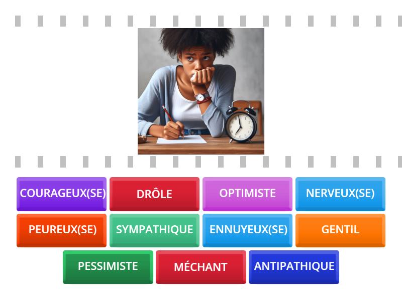 Le portrait morale - Find the match