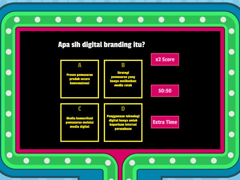 QUIZ DIGITAL BRANDING - Gameshow quiz
