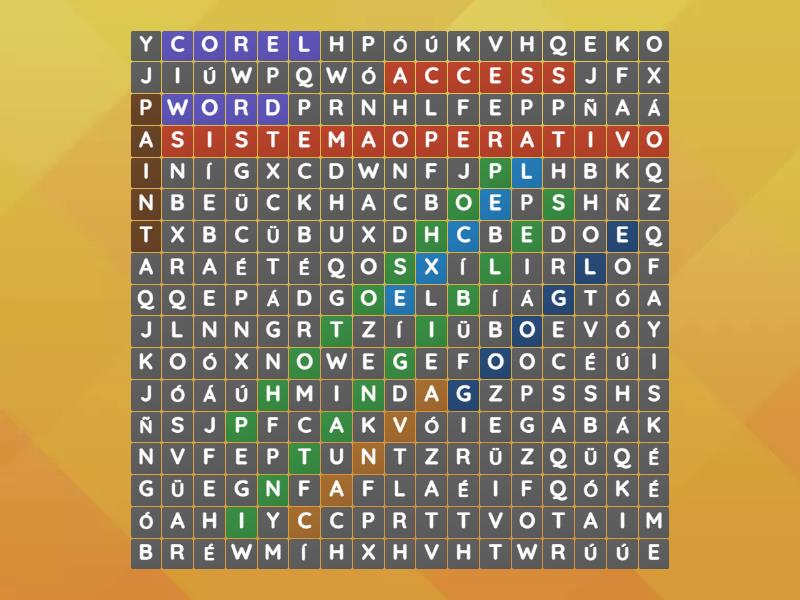 CRUCIGRAMA -SOFTWARE - Wordsearch