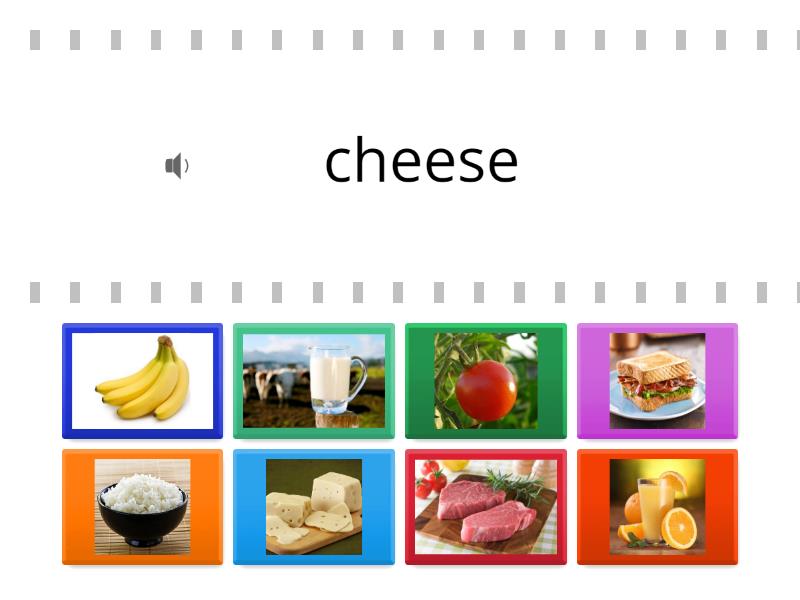 Unit 7. Food. Vocabulary - Find the match