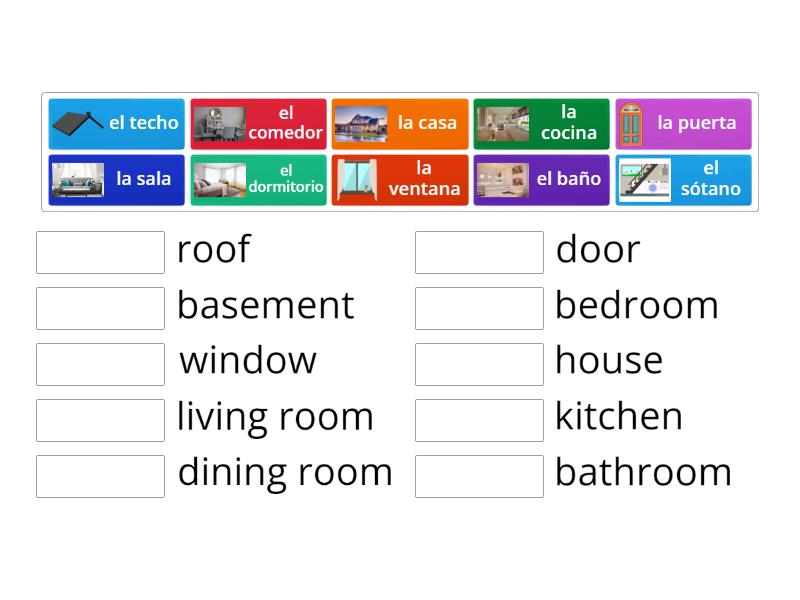 La casa: Matching - Match up