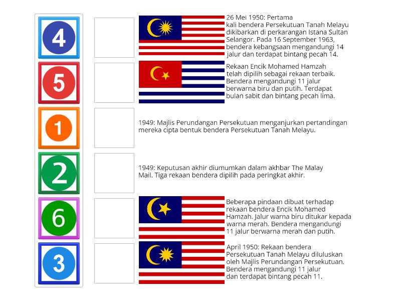 Kronologi Sejarah Penciptaan Bendera Kebangsaan - Match up Kronologi Sejarah Penciptaan Bendera Kebangsaan - Match up