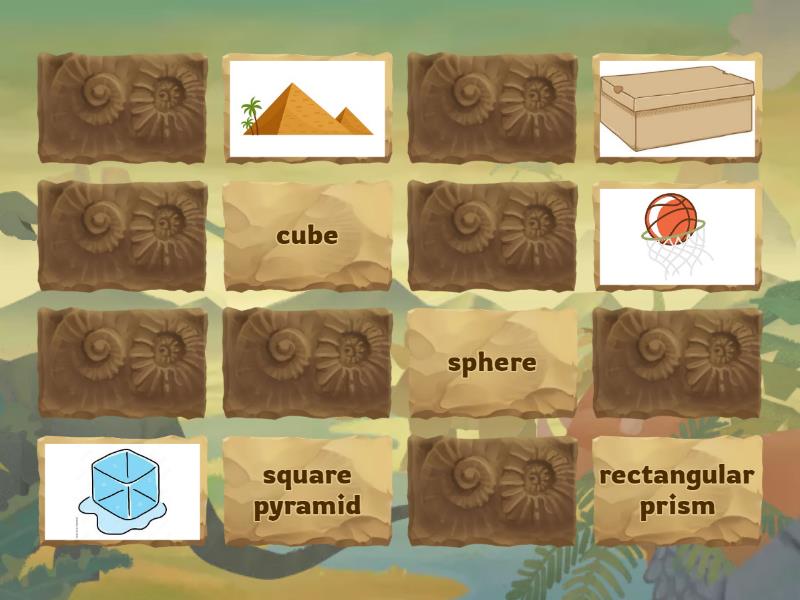 3D Solids and Examples - Matching pairs