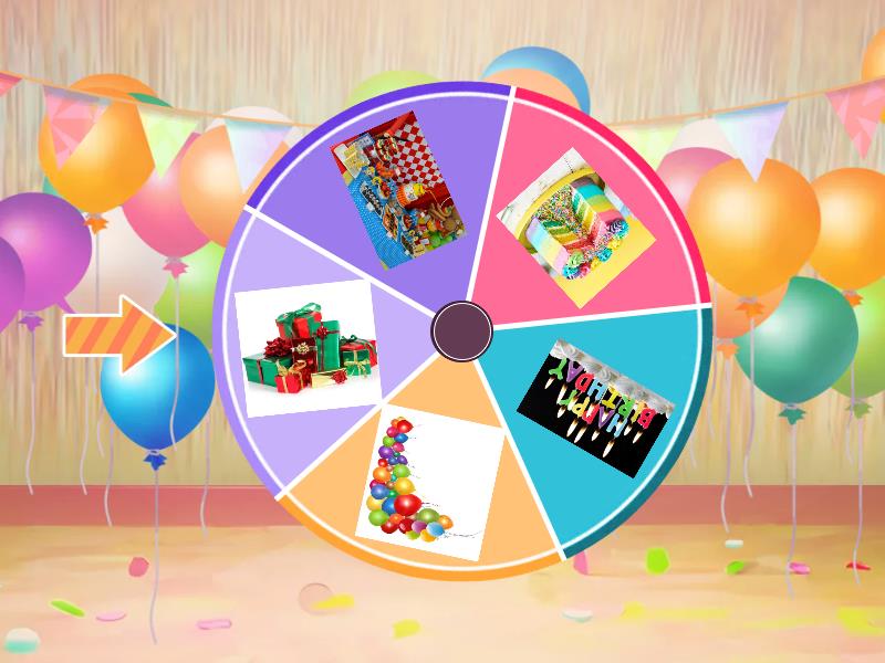 Happy birthday - Spin the wheel