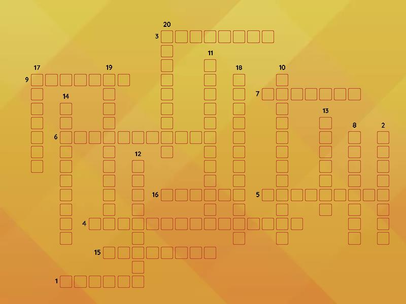 I verbi riflessivi - cruciverba - Crossword