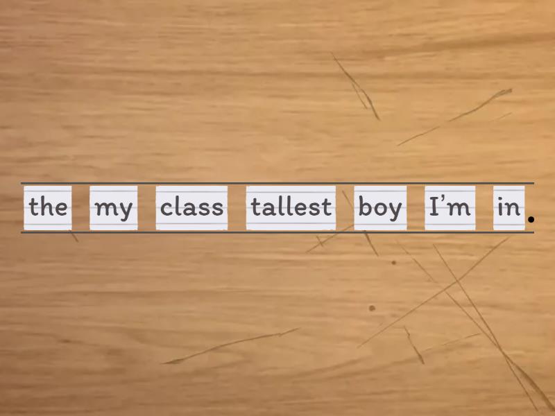 Go Getter 2 unit 4.3 Superlative Photocop - Reordenar