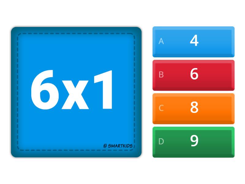 Tabuada do 6 - na ordem - Cuestionario