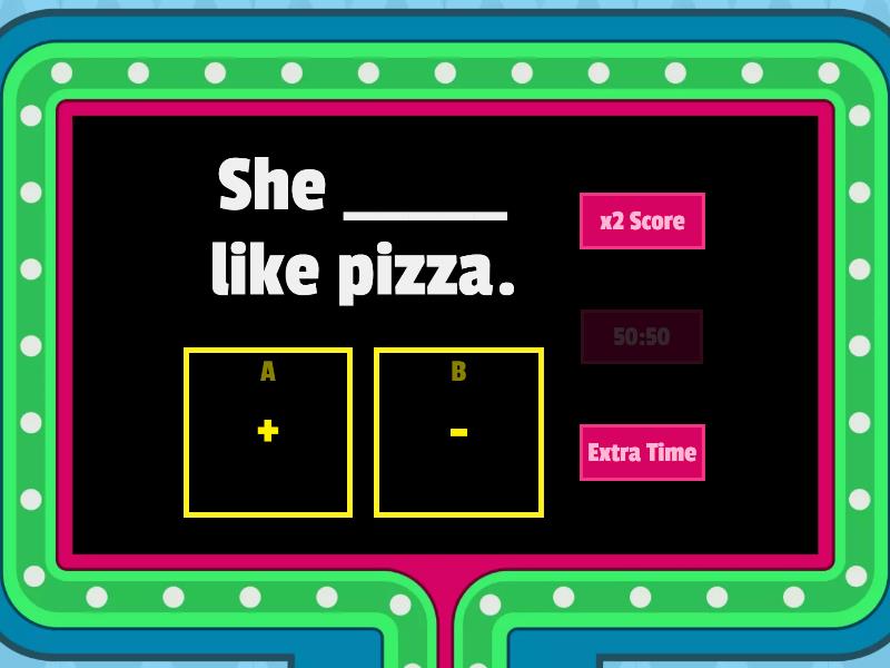 Don't/Doesn't - Gameshow quiz