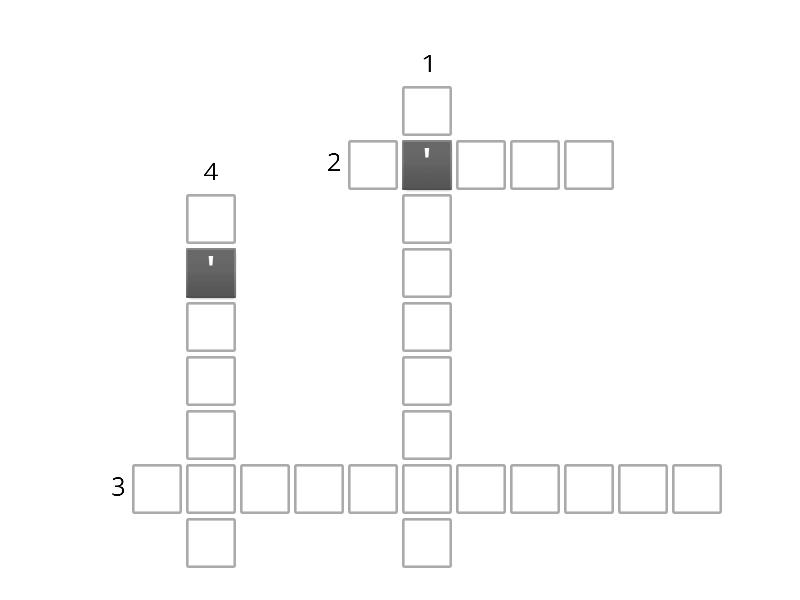 Les saisons (mots croisés) - Crossword