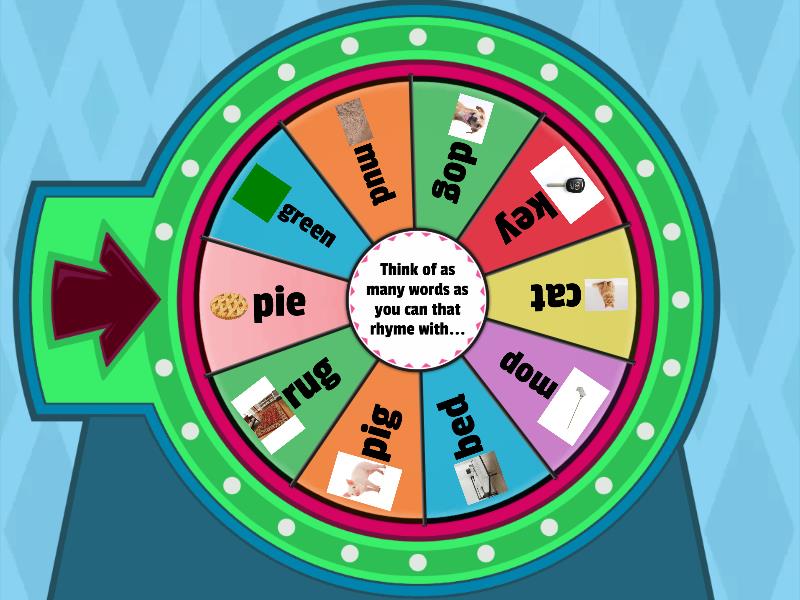 Rhyme Wheel - Spin the wheel