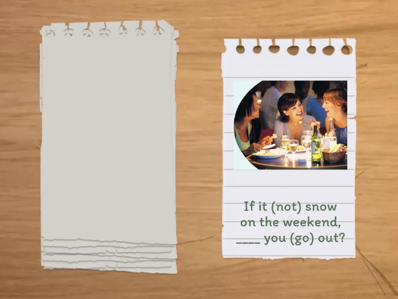 First Conditional - Speaking cards