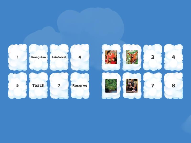 Find words and pictures that match each other - Matching pairs