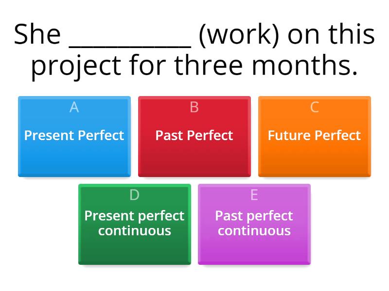 Identify the Perfect Tenses OR Chose the Correct Perfect Tense ...