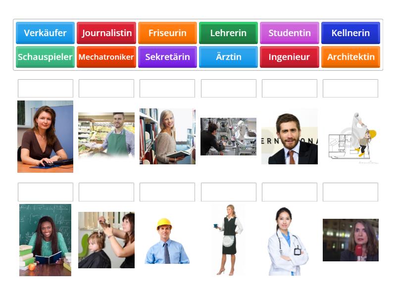 Die Berufe - Match up