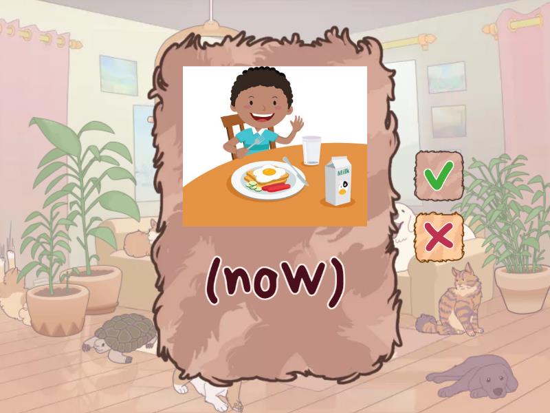Present Simple/present continuous - Flash cards