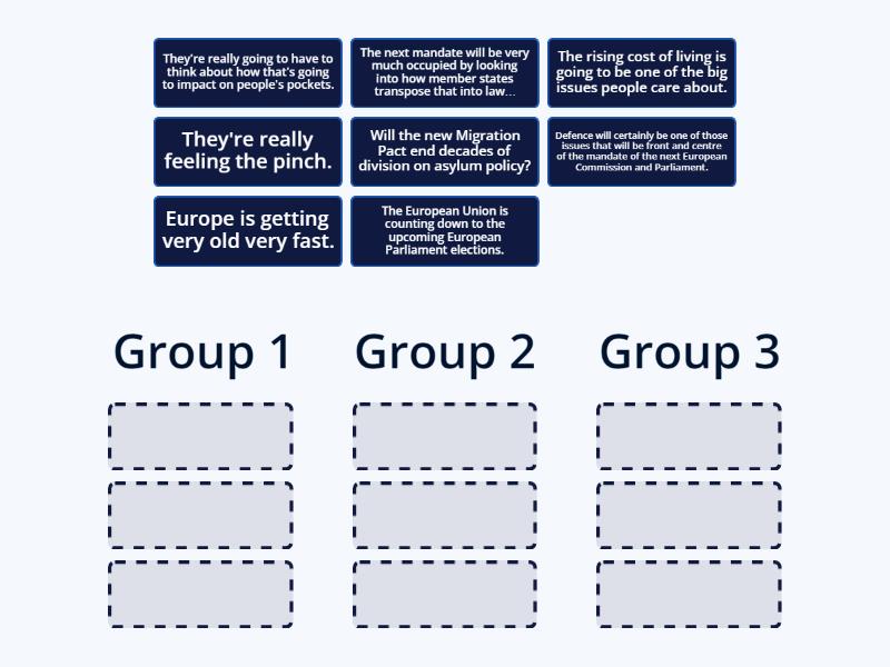 Tenses revision - Group sort