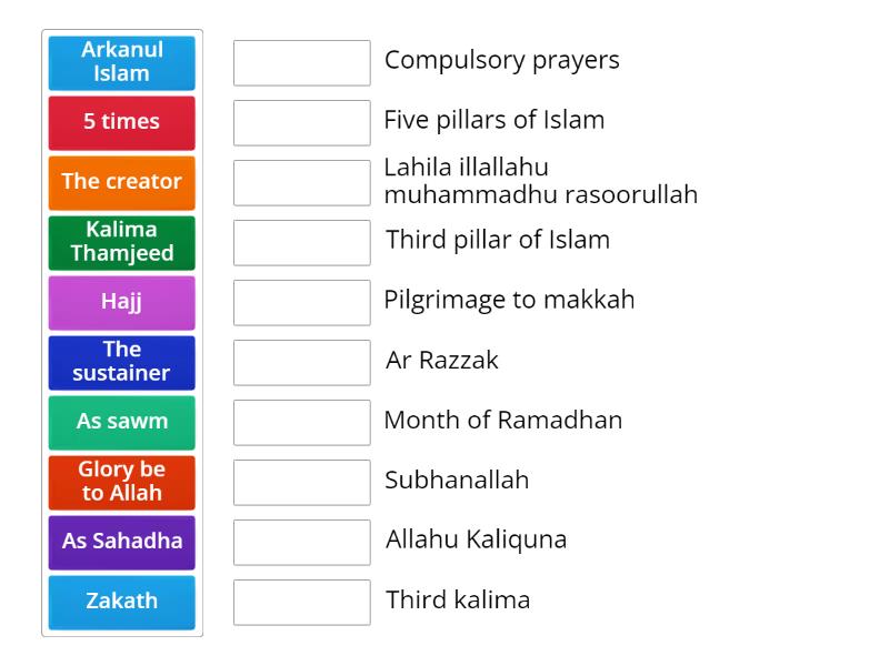 5 pillars of Islam - Associação