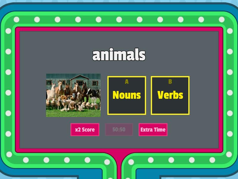 Country words _ Nouns or Verbs - Gameshow quiz
