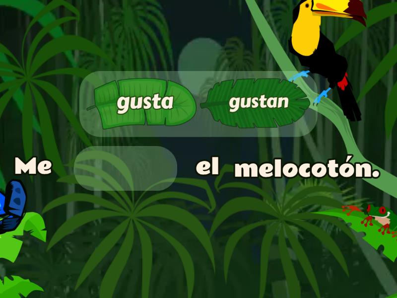 Gusta o gustan - Completa la oración