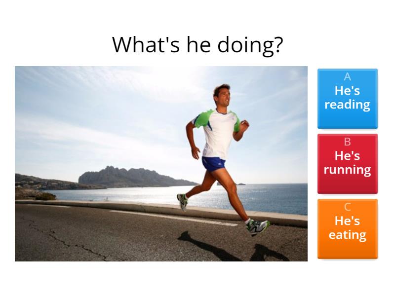 Unit 9 - What are they doing? What's he/she doing? - Quiz