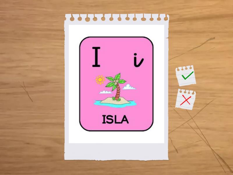 las vocales - Flash cards