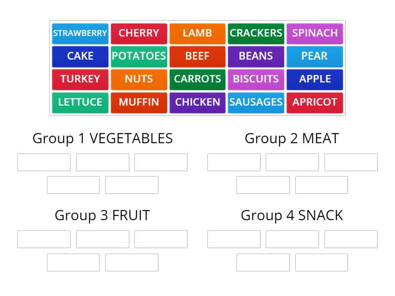 FOOD - Group sort