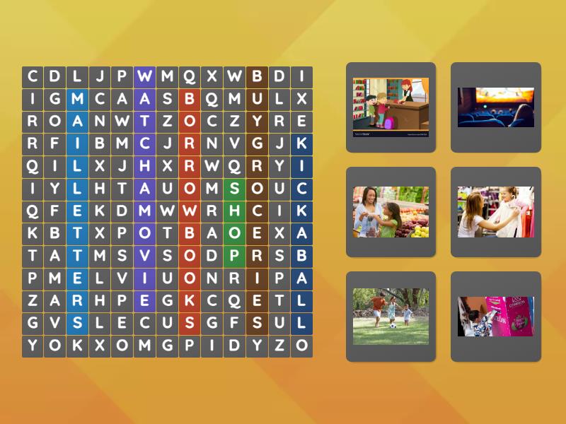 ACTIVITIES IN TOWN - Sopa de letras