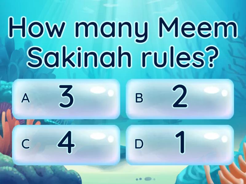 Meem Sakinah Rules - Quiz