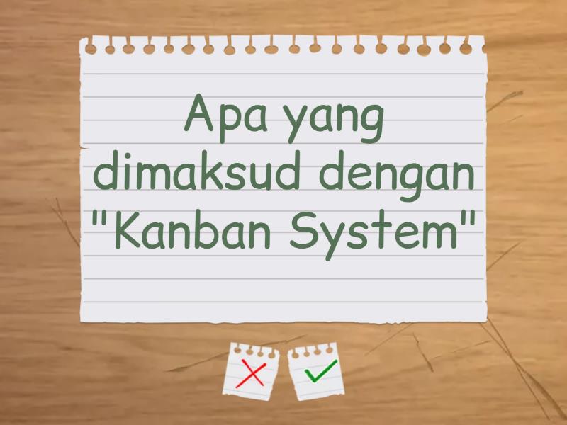 Basic Lean Management Concept - Flash cards