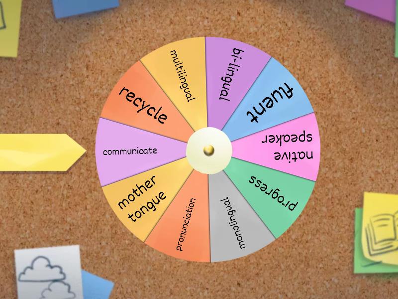 EGE Learning languages vocabulary - Random wheel