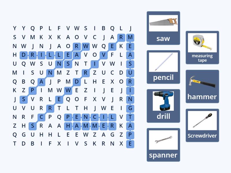 TOOLS - Sopa de letras