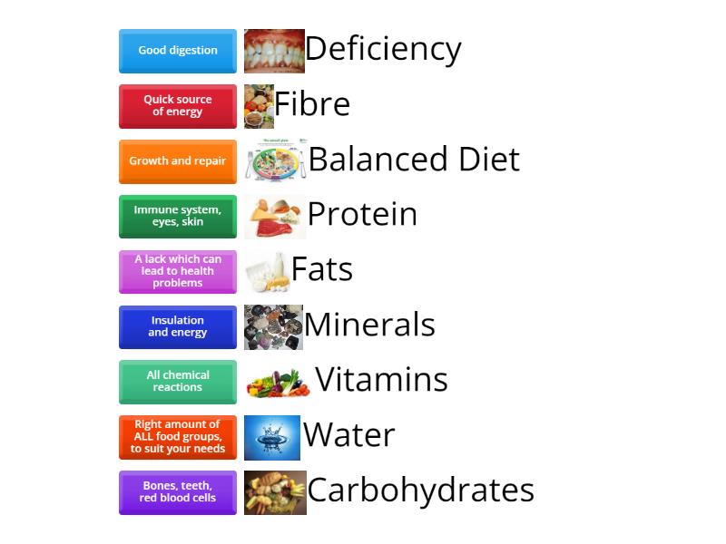 Balanced diet key words - Unscramble