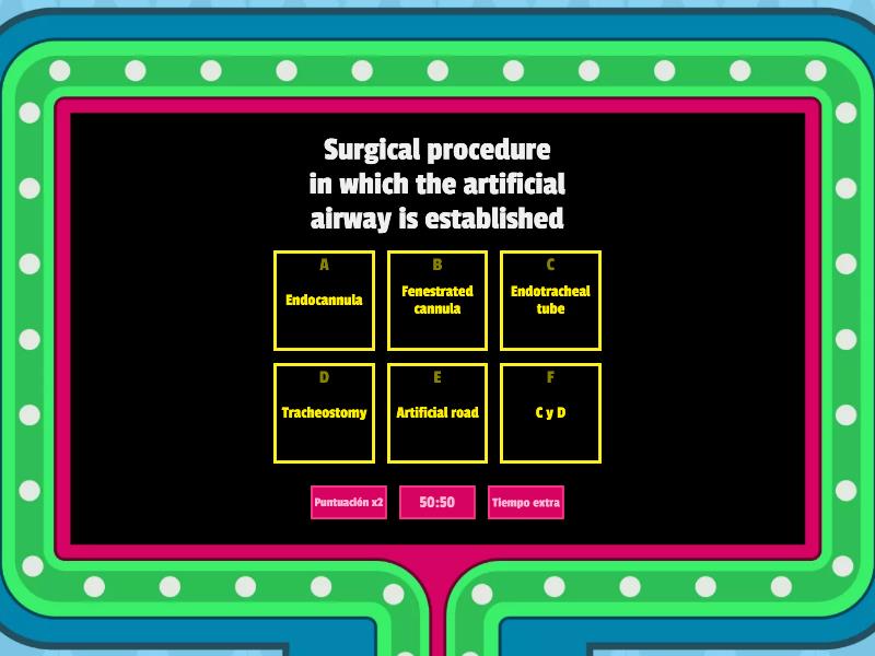 TRACHEOSTOMY - Gameshow quiz