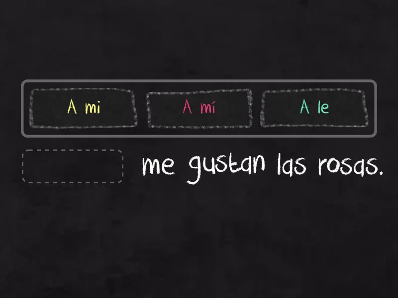 Gustar / encantar y sus pronombres - Complétez la phrase