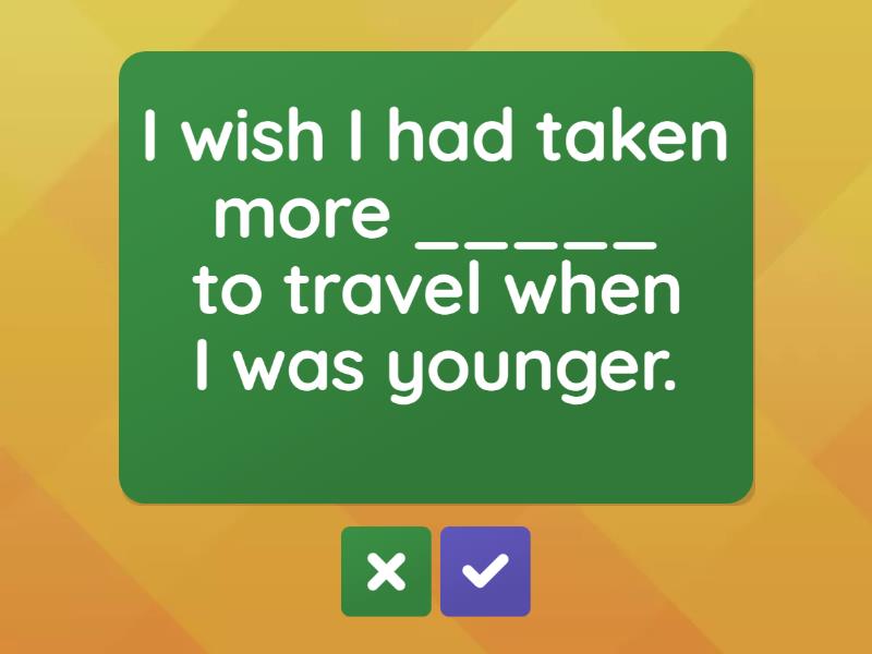 The biggest regrets vocabulary - Flash cards