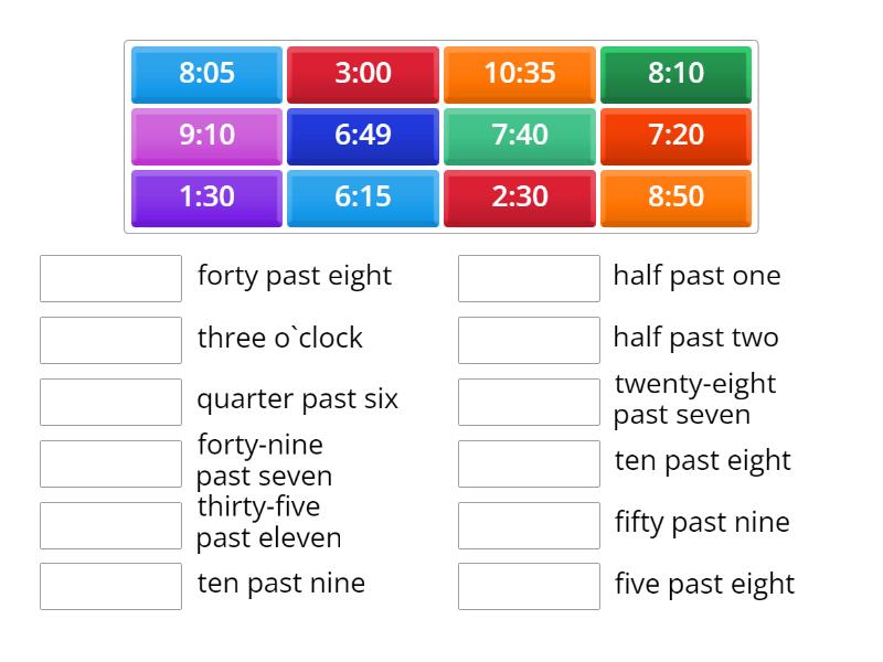 Time past - Match up