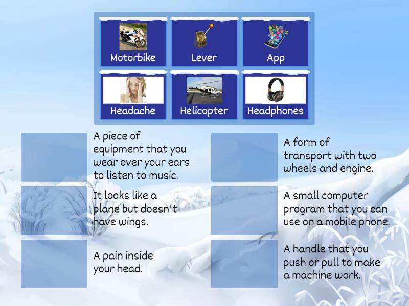 Prep 2 Unit (7) Technology and the future - Match up