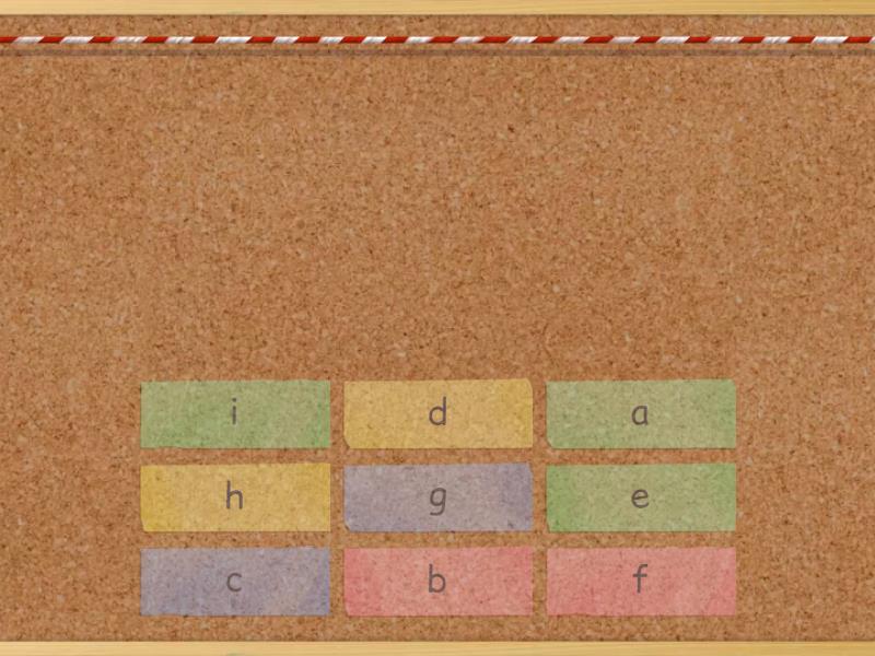 AS1 Welcome Letters A-I (2) - Find the match