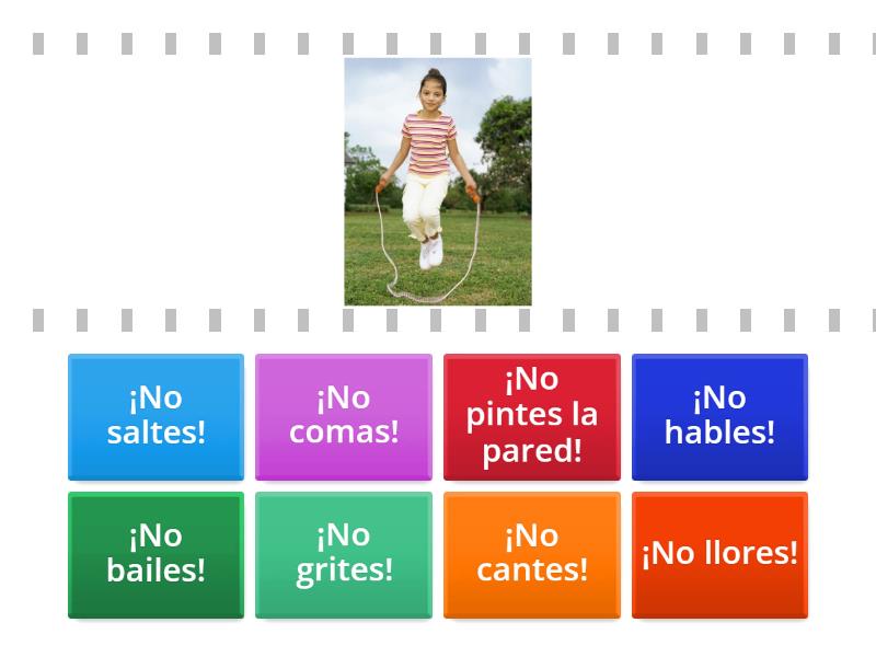 Imperativo Negativo Find The Match